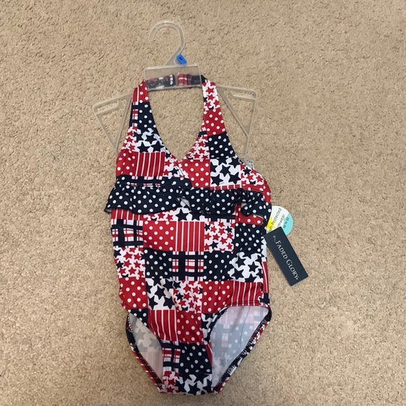 Faded Glory | Swim | Stars And Stripes Bathing Suit | Poshmark